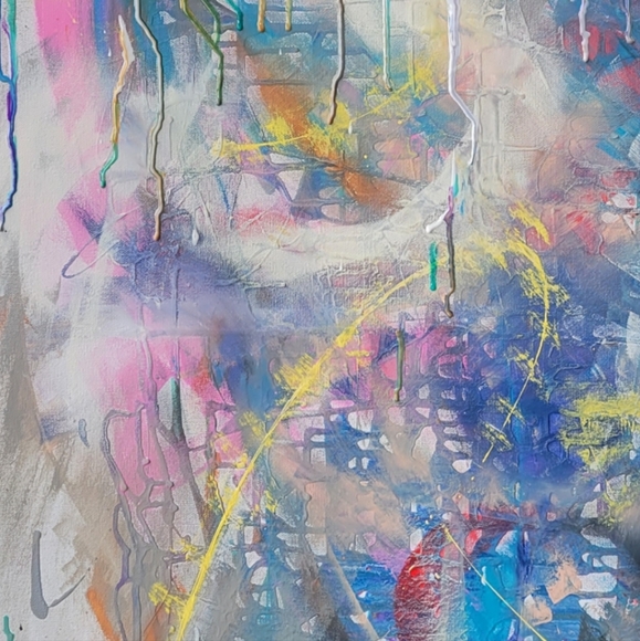 Art | Candle Drip Cow Painting | Poshmark